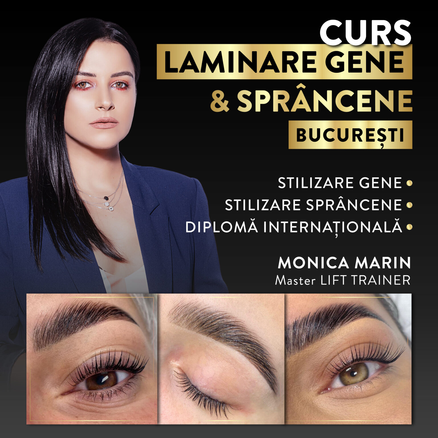 Curs Laminare Gene si Sprancene Bucuresti - Academia DLUX Romania